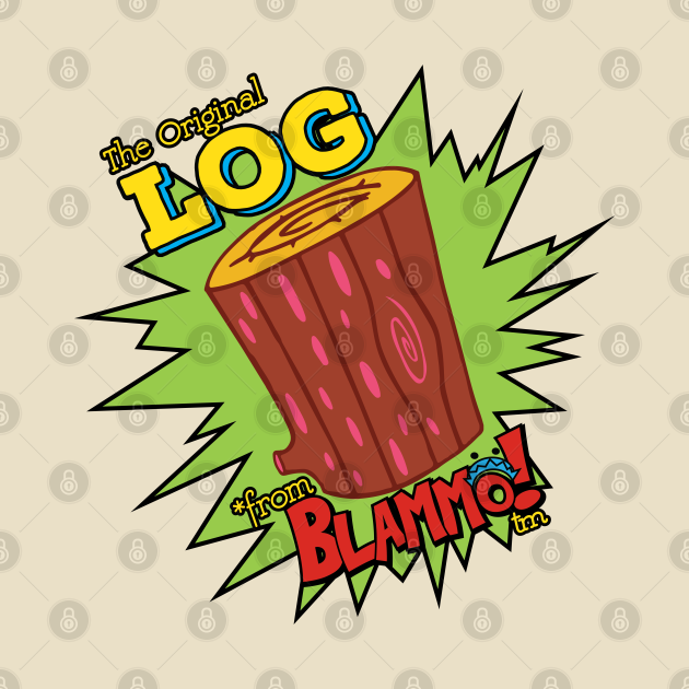 Log from Blammo - Ren And Stimpy - T-Shirt | TeePublic