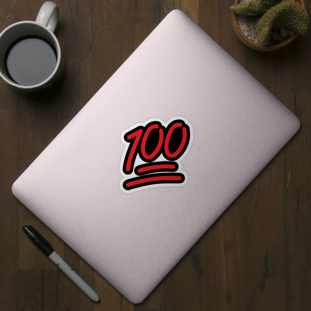 100 Emoji Sticker - 100 Sticker - Sticker | TeePublic