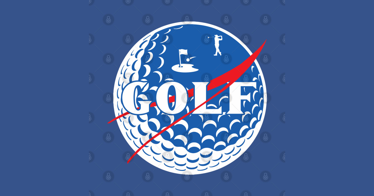 NASA Golf Parody Graphic Design - Golf - T-Shirt | TeePublic