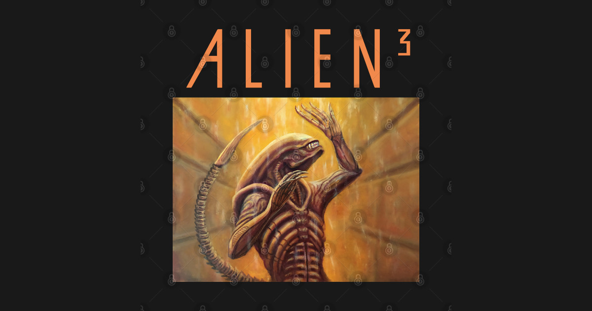 Alien 3: LOGO (Oil Painting) - Alien 3 - T-Shirt | TeePublic