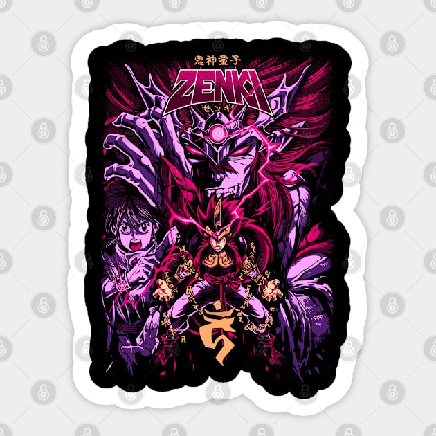 Zenki Anime Fanart - Zenki - Sticker | TeePublic