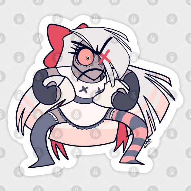 Angry Vaggie - Hazbin Hotel - Sticker | TeePublic