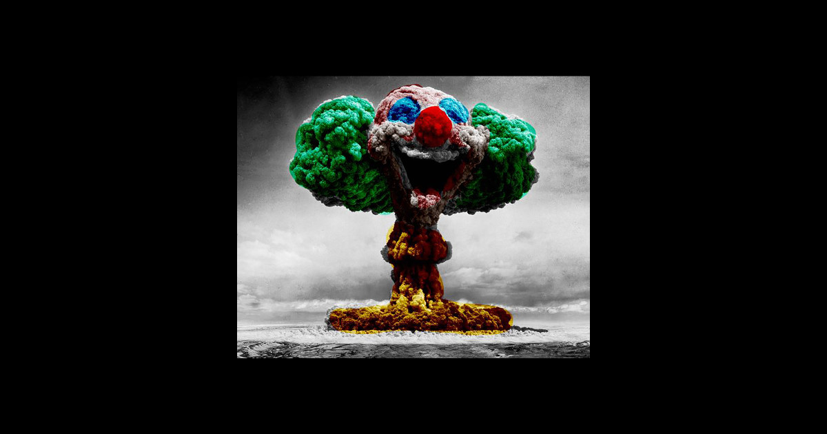 Mushroom Clown - Mushroom Clown - Sticker | TeePublic