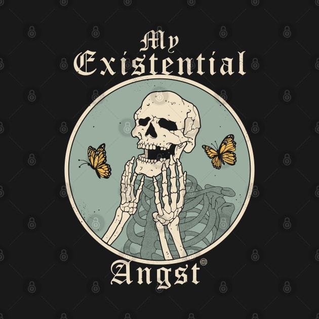 Existential Angst - Skull - T-Shirt | TeePublic