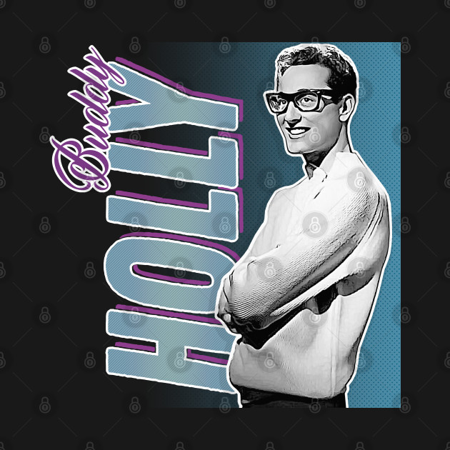 Buddy Holly - Retro Nostalgia Graphic Design - Buddy Holly - T-Shirt ...