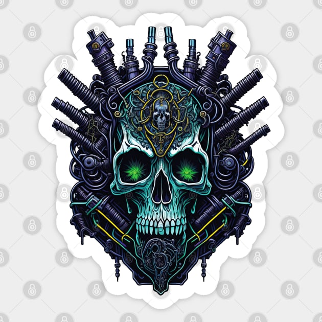 Cyborg Heads - Cyborg Heads - Sticker | TeePublic