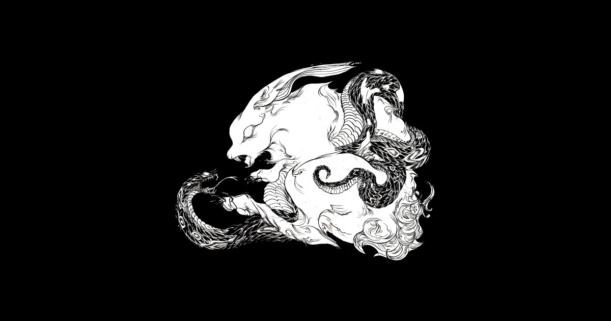 Snake and Rabbit - Snake - Sticker | TeePublic