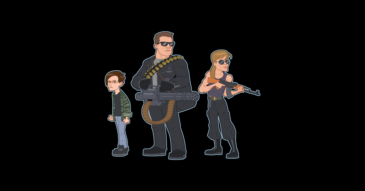 Terminator and Friends - Terminator 2 - Sticker | TeePublic
