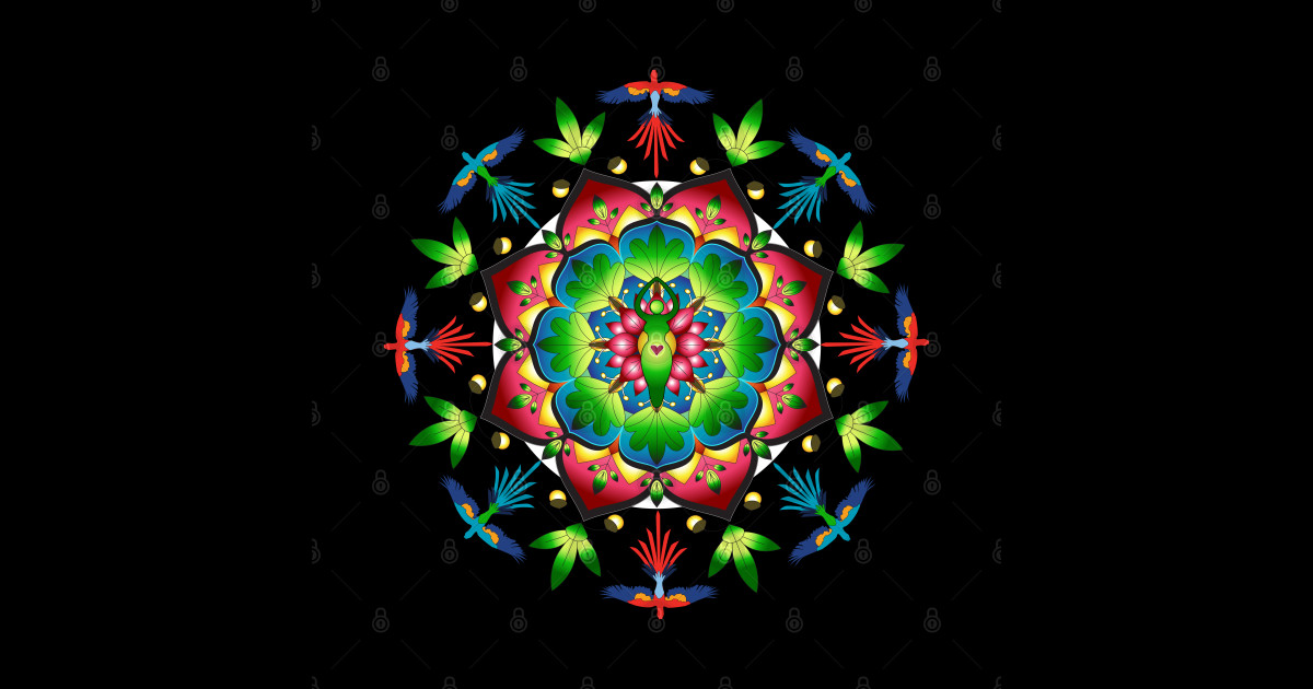 Gaia Rainforest Mandala - Gaia - Sticker | TeePublic