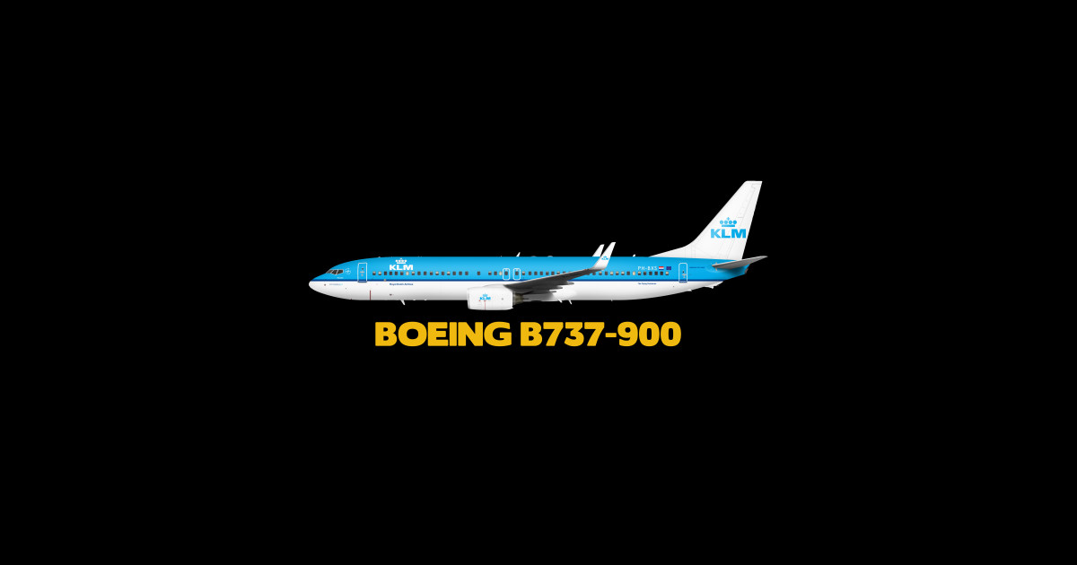Boeing B737-900 - KLM Royal Dutch Airlines - B739 - Sticker | TeePublic