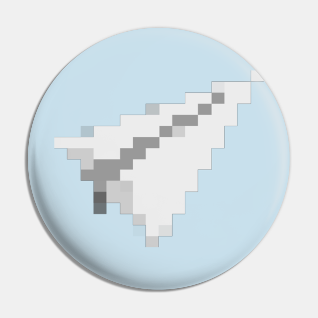 Paper Airplane Pixel Art - Adventure - Pin | TeePublic