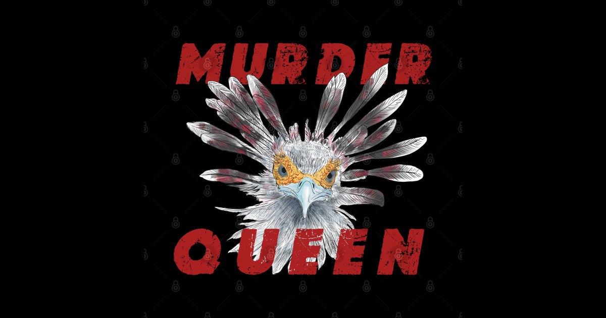 secretary bird - Queen - Sticker | TeePublic