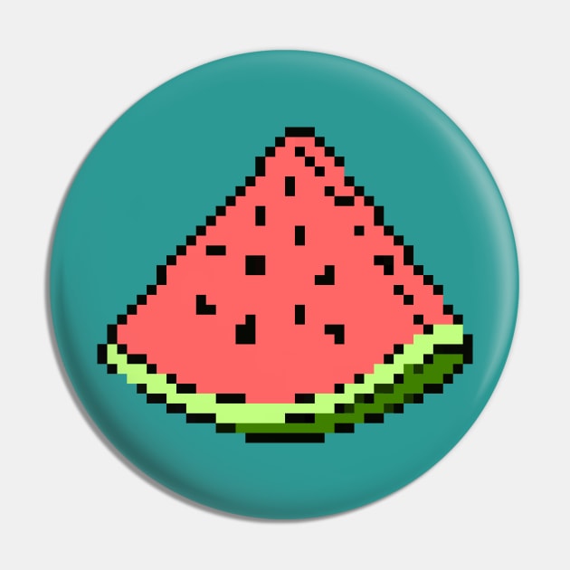 Watermelon slice pixel art - Watermelon Slice - Pin | TeePublic