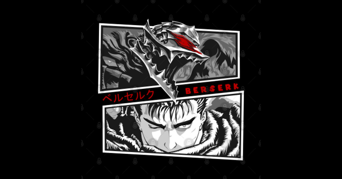 COOL GUTS BERSERK DEMON FORM DESIGN - Guts Berserk - T-Shirt | TeePublic