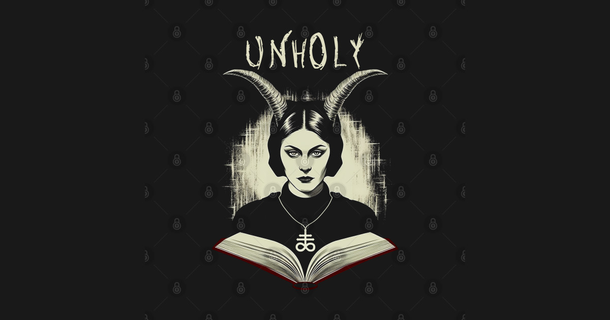 Dark Gothic Horror Unholy - Unholy - T-Shirt | TeePublic