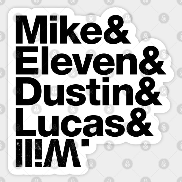 Stranger Things Roll Call – name list - Stranger Things - Sticker ...