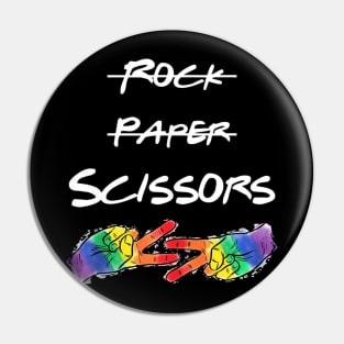 Pride Rock Paper Scissors Lgbt Pins and Buttons for Sale | TeePublic