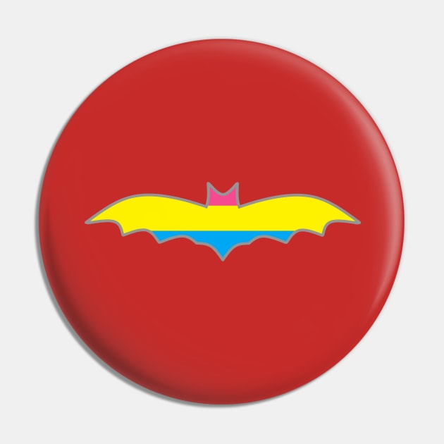 Pansexual/Panromantic Pride Flag: Halloween Bat - Pansexual - Pin ...