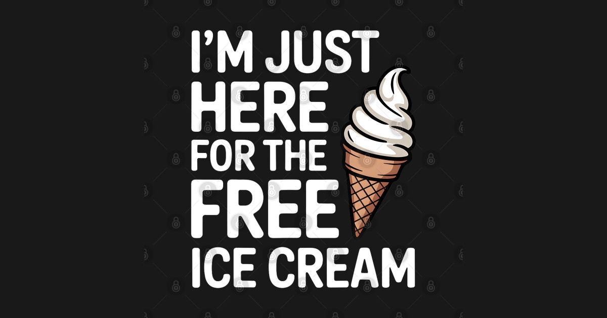 Ice Cream Art For Dessert Ice Cream Fan - Funny Ice Cream - T-Shirt ...