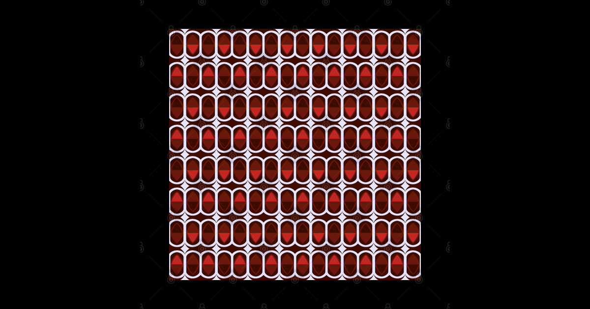 Retro Gemstone Ruby Red Pattern - Retro Pattern - Posters and Art Prints | TeePublic