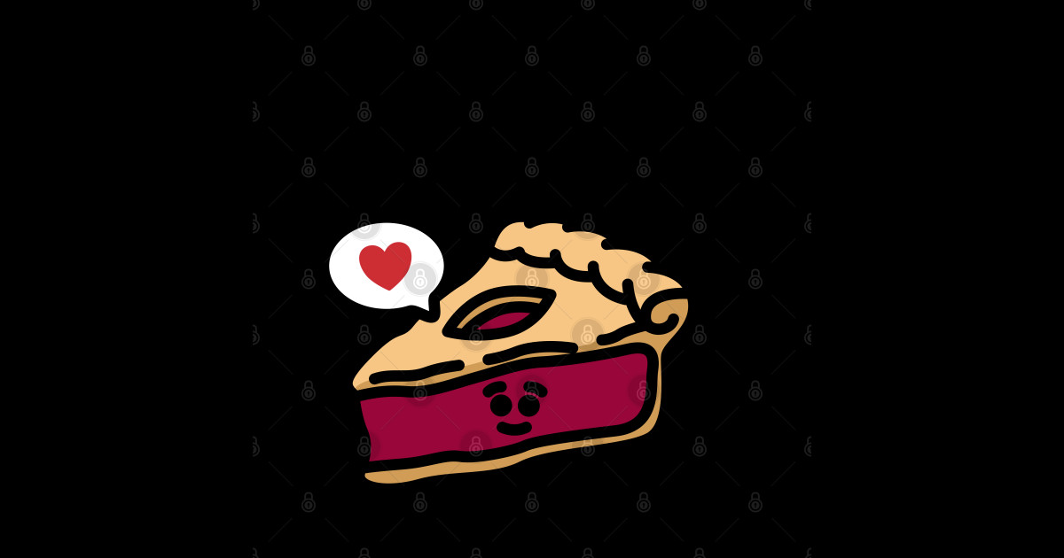Cutie Pie Cherry Pie Slice - Cutie Pie - Sticker | TeePublic