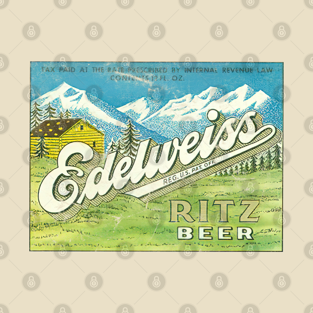 Edelweiss Ritz Beer --- Defunct Brewery Logo - Brewery - Tapestry ...