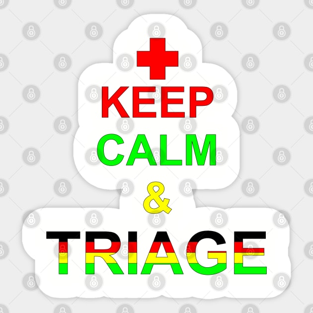 Triage Red Cross - Triage - Sticker | TeePublic
