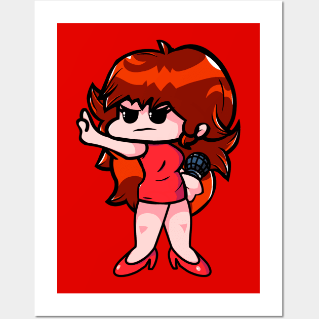 Girlfriend FNF character detailed version - Fnf Game - Posters and Art ...