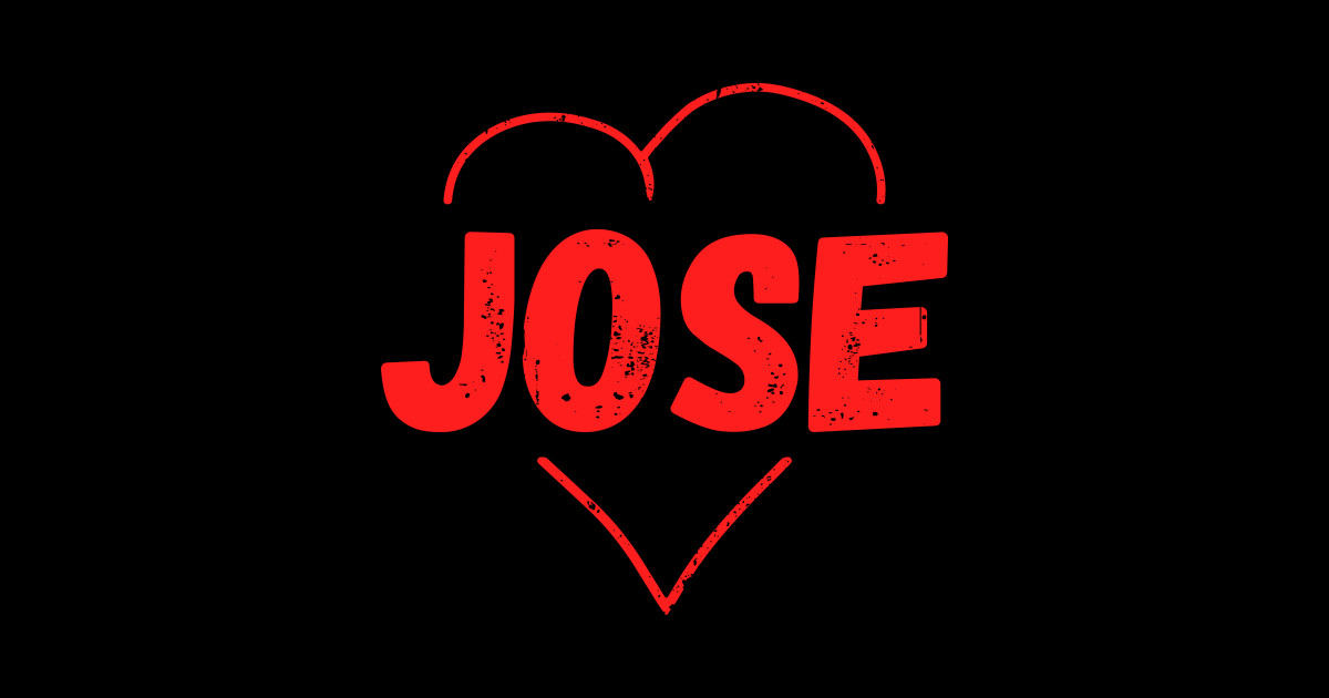 Jose Name Inside Vintage Heart, Jose for Valentines Day - Jose - Magnet ...