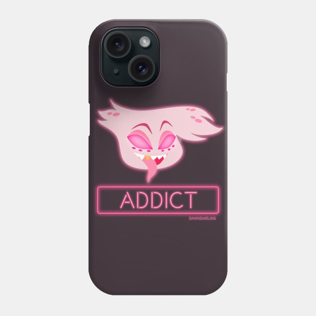 ADDICT - Angel Dust - Hazbin Hotel - Phone Case | TeePublic