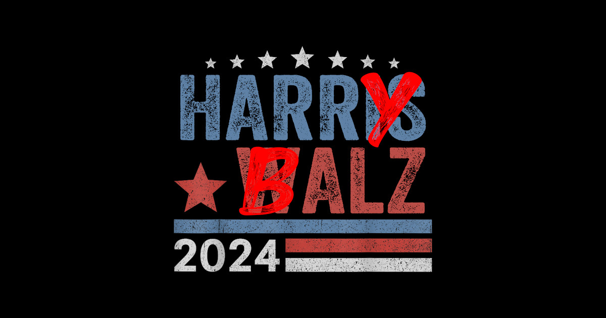 Harry Balz 2024 Harris Walz 2024 Meme Democratics Vote - Harry Balz ...