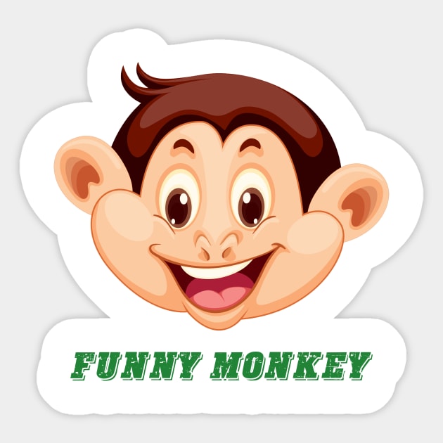 silly monkey face cartoon