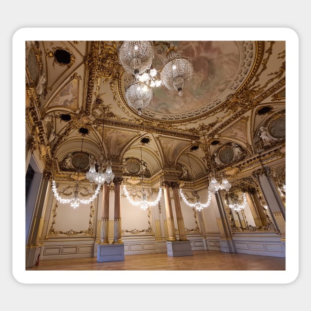 musee d'orsay ballroom - Room - Sticker | TeePublic