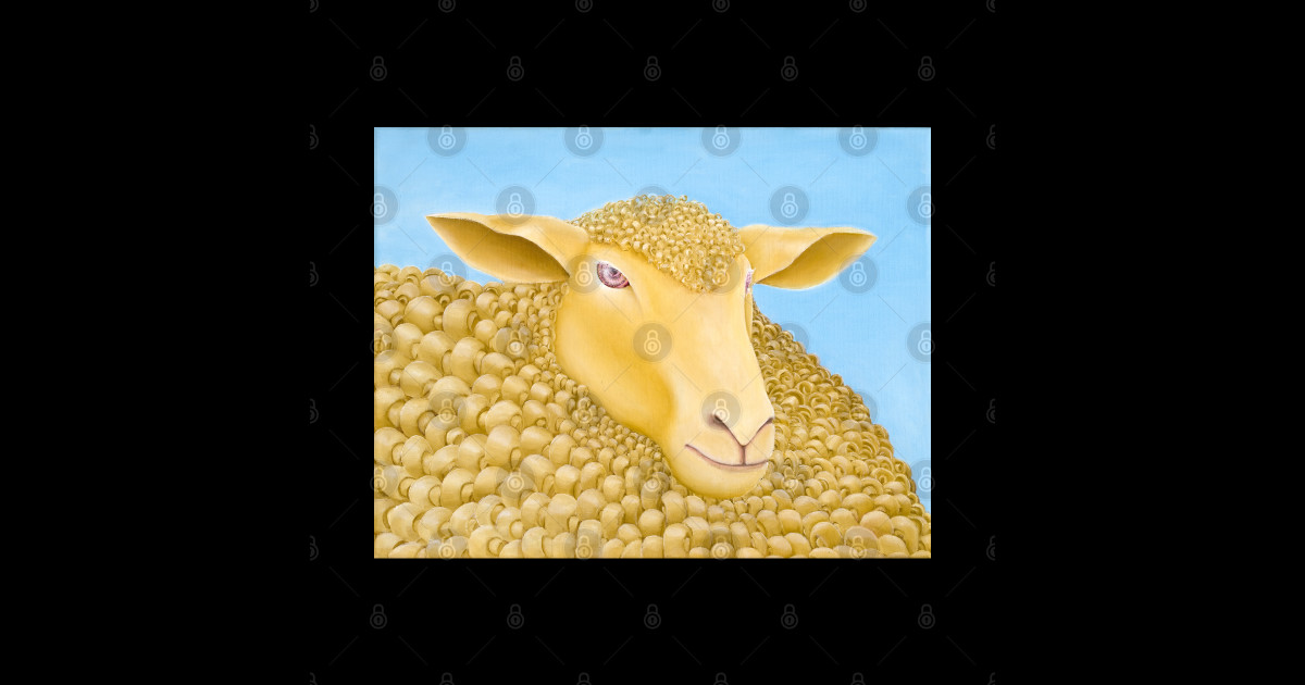 WOOLLY MUNDANE - 'The exciting one' - Oil On Canvas - Sheep - Sticker ...