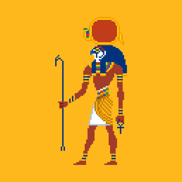 Ra pixel art - Ra - T-Shirt | TeePublic