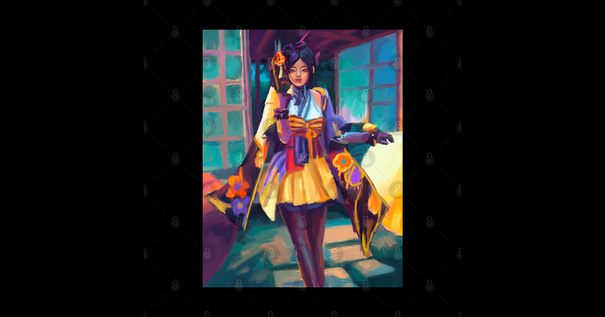 Chiori Genshin Impact - Chiori Genshin - Sticker | TeePublic