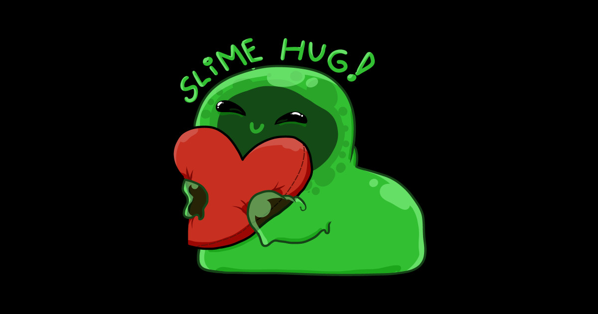 Slime Hug! - Slime Monster - Sticker | TeePublic
