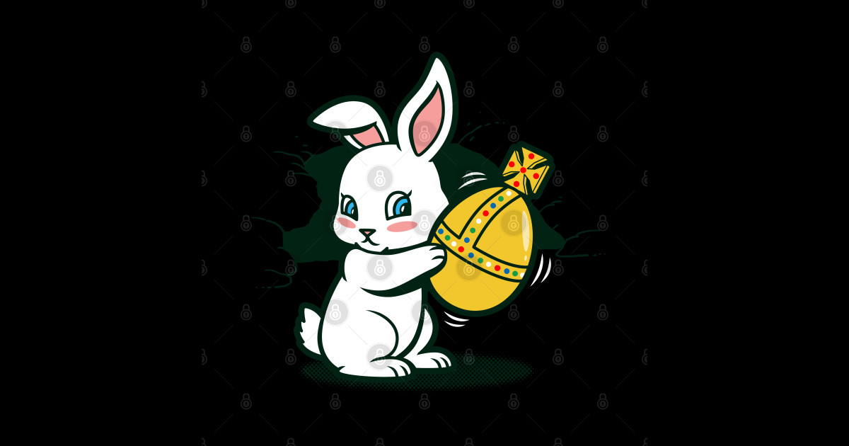 Cute Killer Rabbit Holding Holy Grenade - Killer Rabbit - Posters and ...