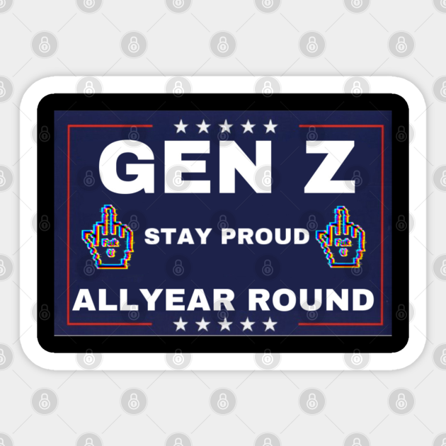 gen z - Gen Z - Sticker | TeePublic