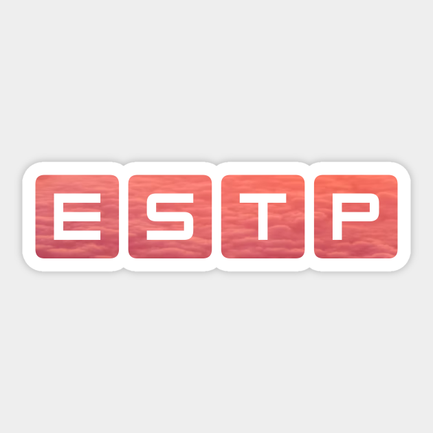 ESTP Orange Cloud Blocks - Estp - Sticker | TeePublic