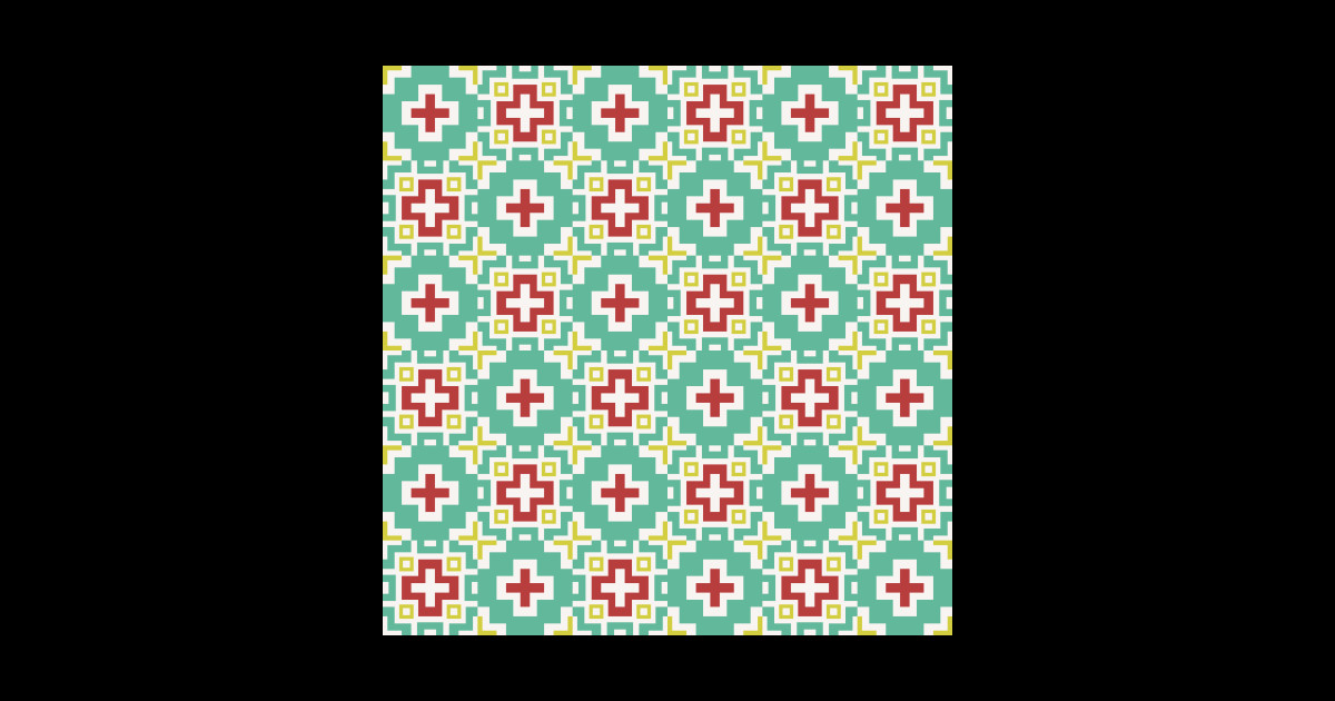 8 Bit Mexican Flower Pattern - 8 Bit Pattern - Posters and Art Prints ...