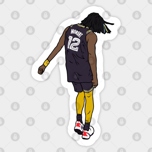 Ja Morant Griddy - Ja Morant - Sticker | TeePublic