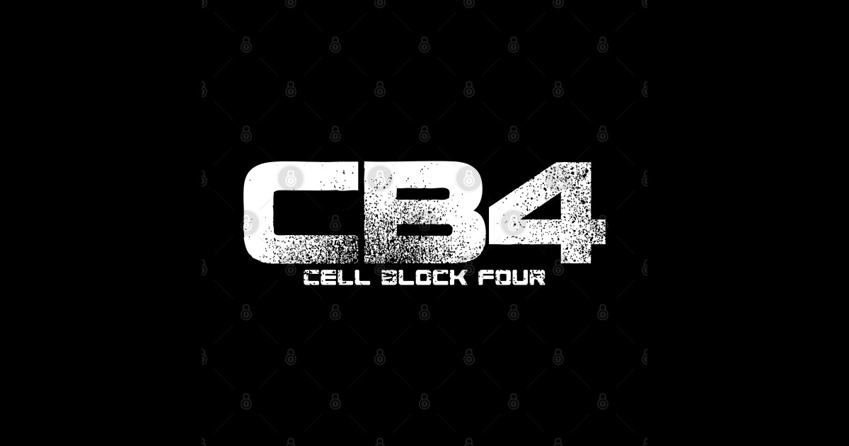 Cell Block Four - Cb4 - Sticker | TeePublic