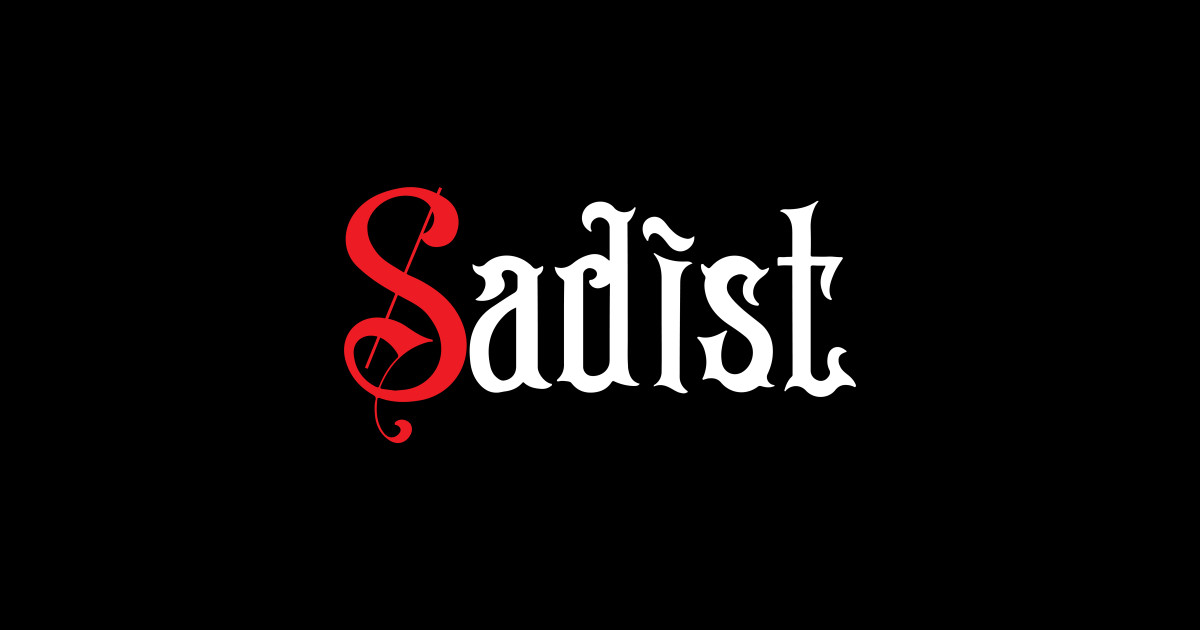 Sadism Sadist Masochist Mistress Master Dom Sub BDSM - Bdsm - Sticker ...