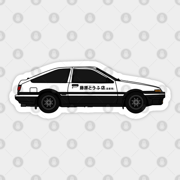 Toyota AE86 - Trueno - Sticker | TeePublic