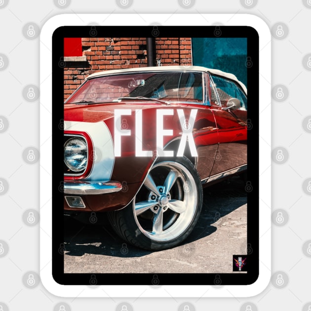 Flex American Muscle - Flex - Sticker | TeePublic
