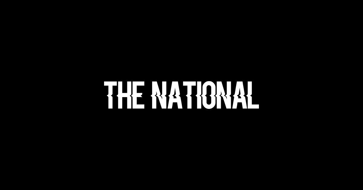 The National Band Logo Lettering - The National - Sticker | TeePublic