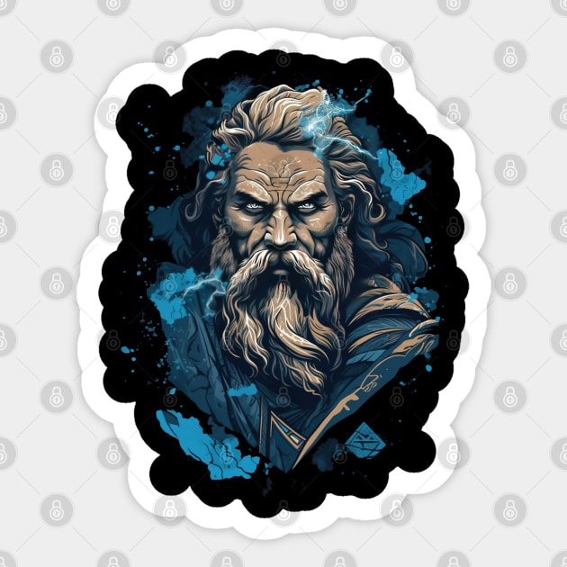 Zeus the Greek God, King of Gods - Zeus - Sticker | TeePublic