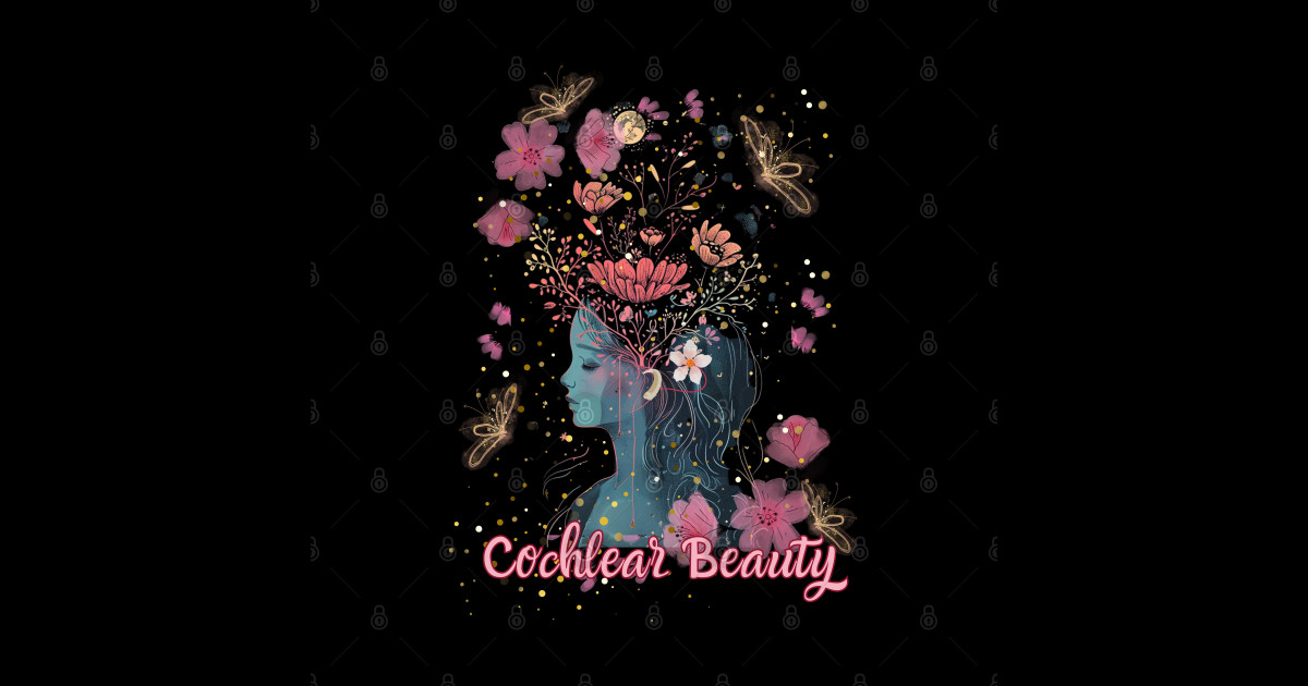Cochlear Beauty | Cochlear Implant | Deaf - Cochlear Implant - Sticker ...