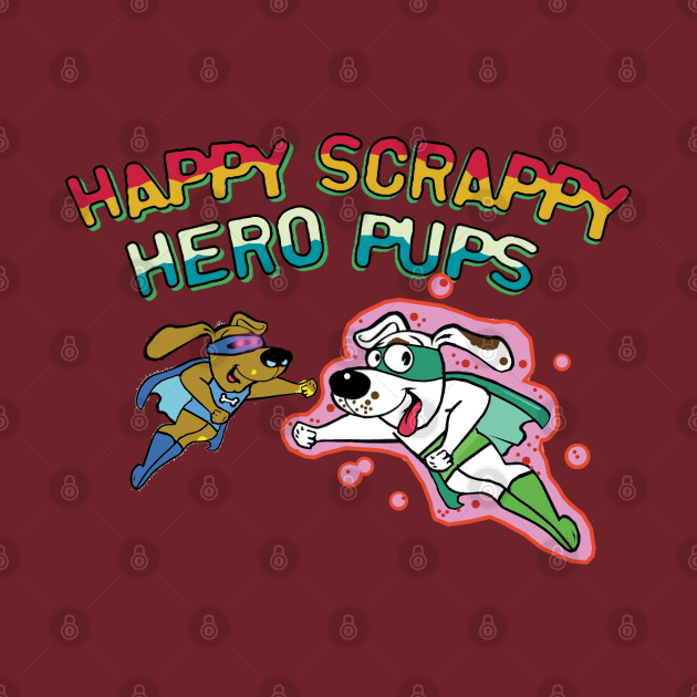 Happy Scrappy Hero Pups - Clerks - T-Shirt | TeePublic